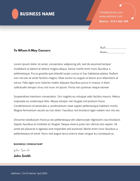 letterhead TEMPLATE flyer | PosterMyWall