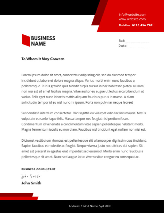 letterhead TEMPLATE flyer | PosterMyWall