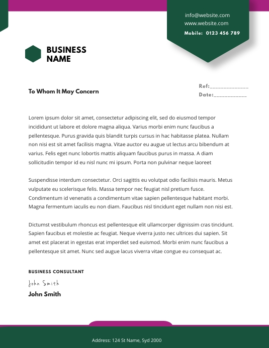 letterhead TEMPLATE flyer | PosterMyWall