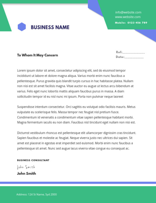 Plantilla de letterhead TEMPLATE flyer | PosterMyWall