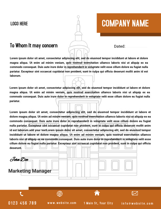 Copy of letterhead templates | PosterMyWall