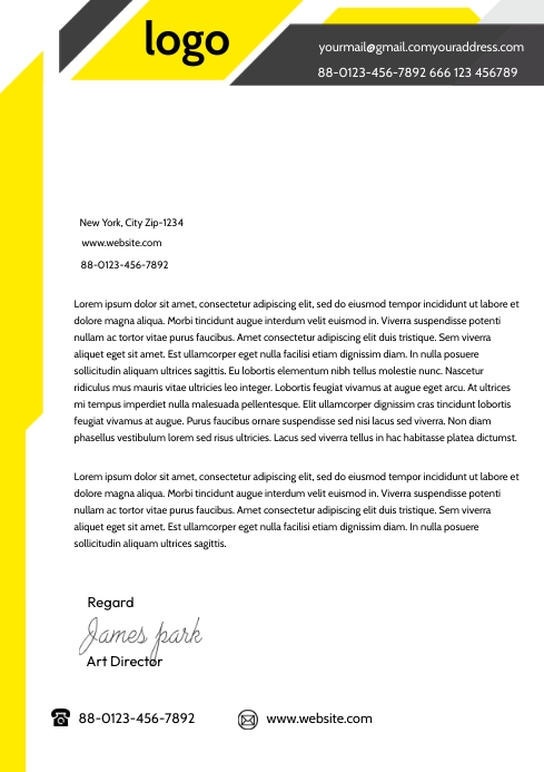 Letterheads Template | PosterMyWall