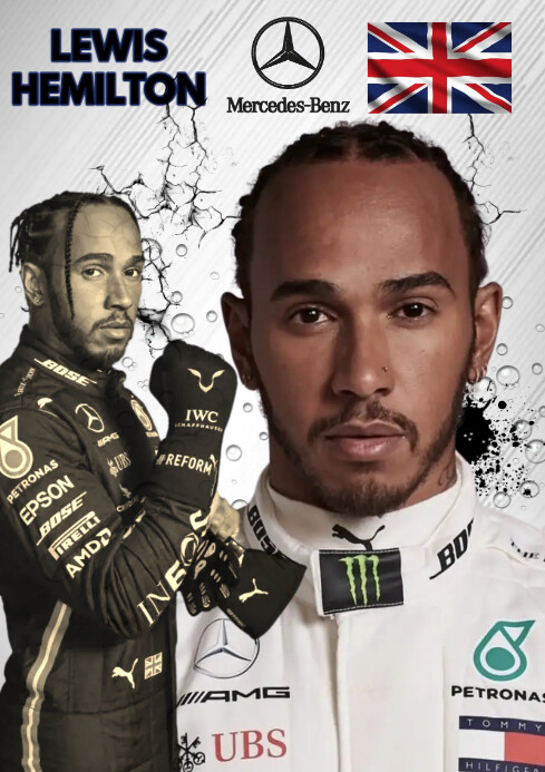 Lewis Hamilton Template | PosterMyWall