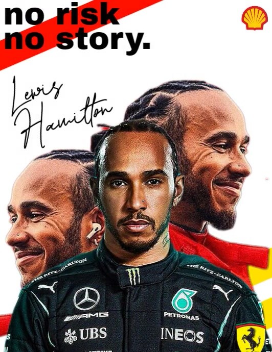 Copy of Lewis Hamilton Formula 1 Super Limited Edition Instagram Flyer ...