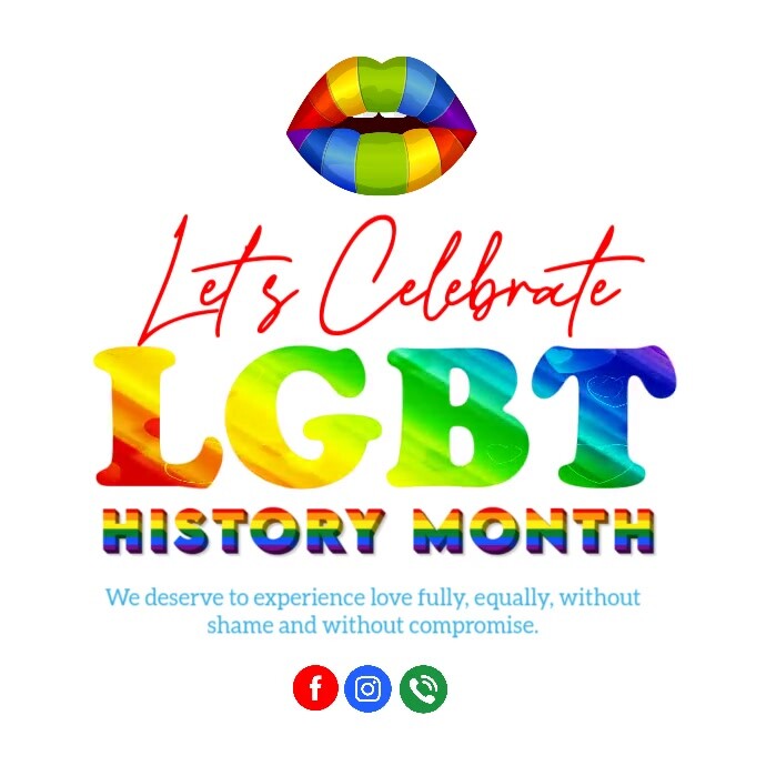LGBT History Month Template | PosterMyWall