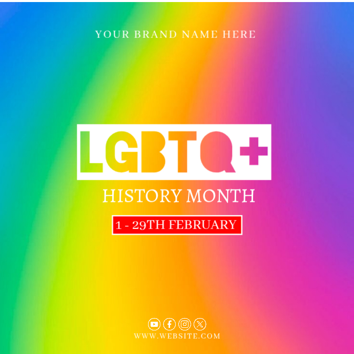 Lgbtq History Month Template | PosterMyWall