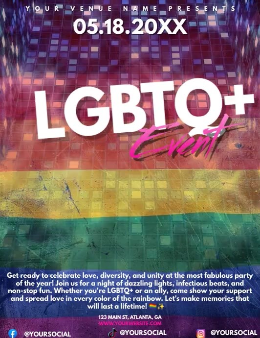 Copy of LGBTQ PRIDE PARTY EVENT FLYER (2) | PosterMyWall