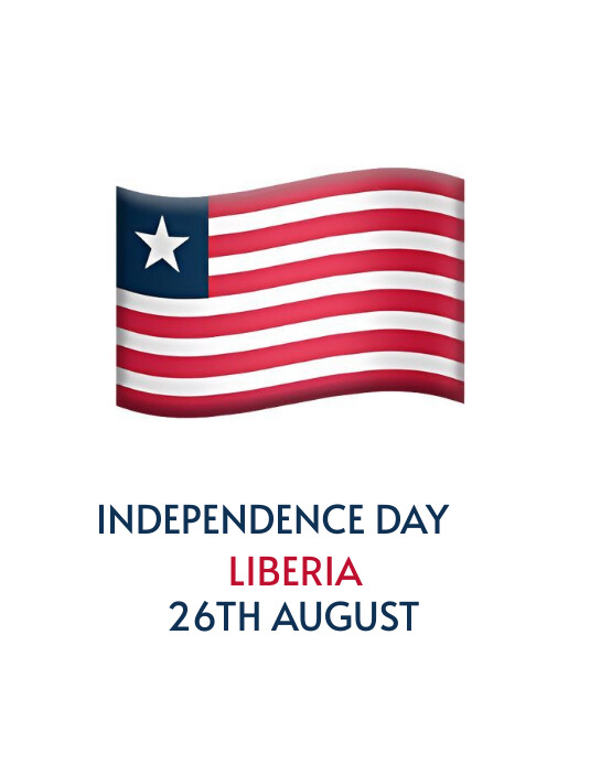 Liberia Independence Day Flyer (us Letter) Template | PosterMyWall