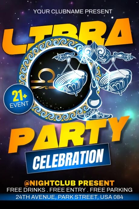 Copy of Libra Party Celebration | PosterMyWall