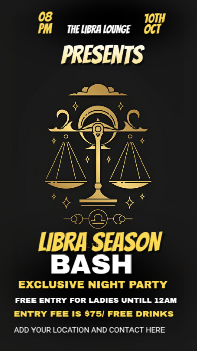 Copy of Libra Zodiac Sign | PosterMyWall