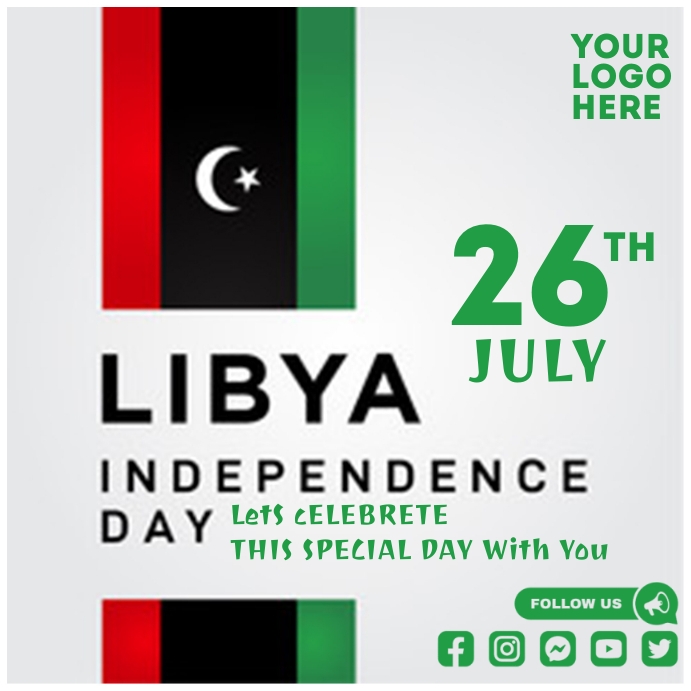 Libya Independence Day Template | PosterMyWall