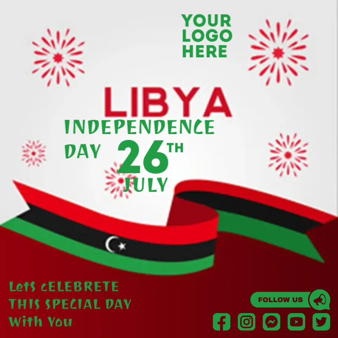 Libya Independence Day Template | PosterMyWall