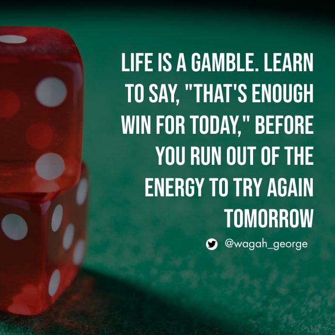 Life's a gamble Template | PosterMyWall