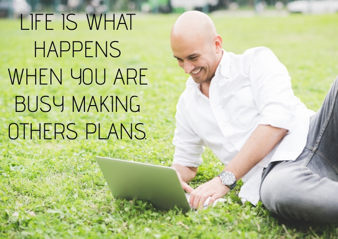 LIFE AND BUSY QUOTE TEMPLATE | PosterMyWall