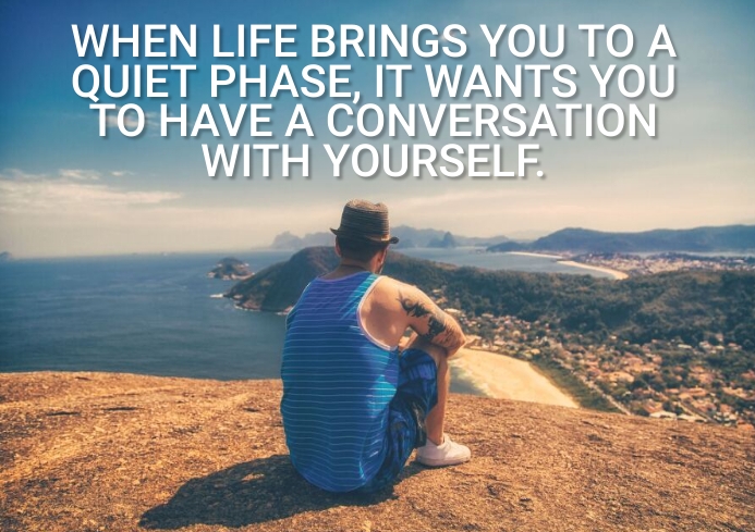 Plantilla de LIFE AND CONVERSATION QUOTE TEMPLATE | PosterMyWall