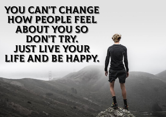 LIFE AND HAPPY QUOTE TEMPLATE | PosterMyWall