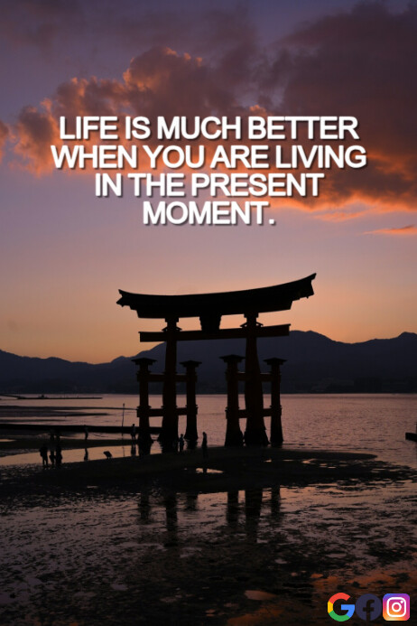 LIFE AND MOMENT QUOTE TEMPLATE | PosterMyWall