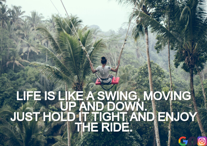 Plantilla de LIFE AND RIDE QUOTE TEMPLATE | PosterMyWall