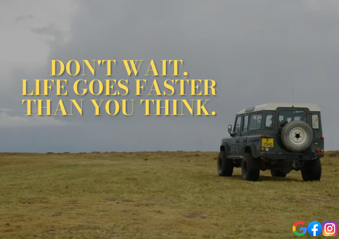 Plantilla de LIFE AND THINK QUOTE TEMPLATE | PosterMyWall