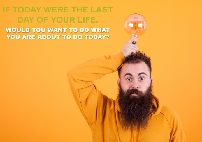 LIFE AND TODAY QUOTE TEMPLATE | PosterMyWall
