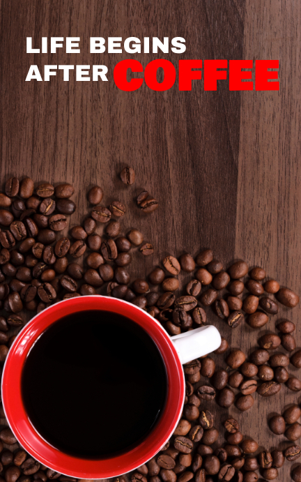 LIFE COFFEE BOOK TEMPLATE | PosterMyWall