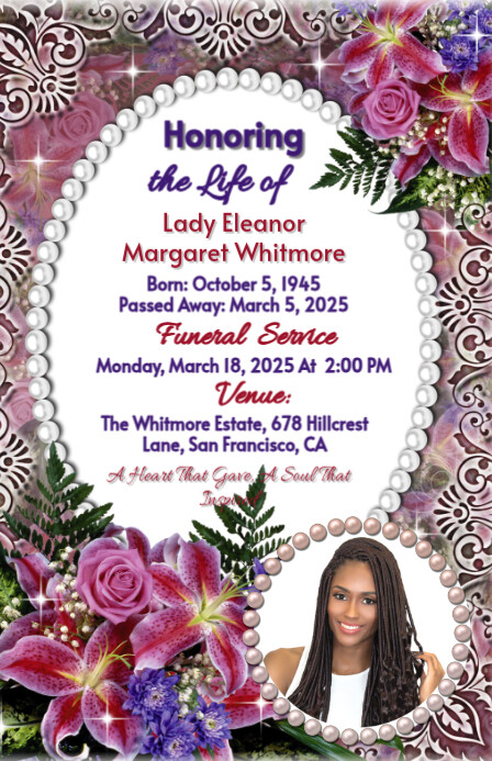 Life Honoring Celebration Flyer Template | PosterMyWall