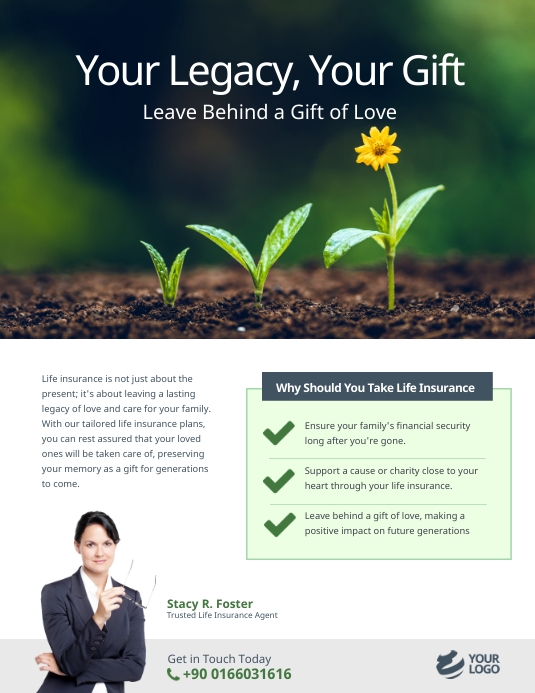 Plantilla de Life Insurance Flyer Ad template | PosterMyWall