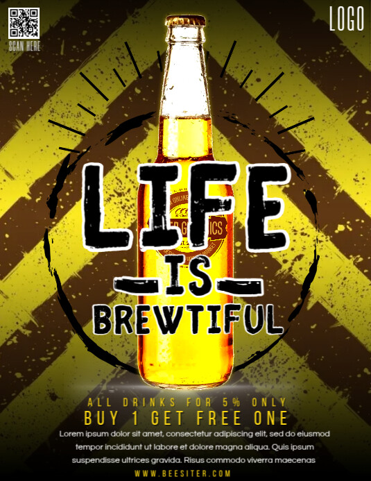 Copy of Life Is Brewtiful Ads | PosterMyWall