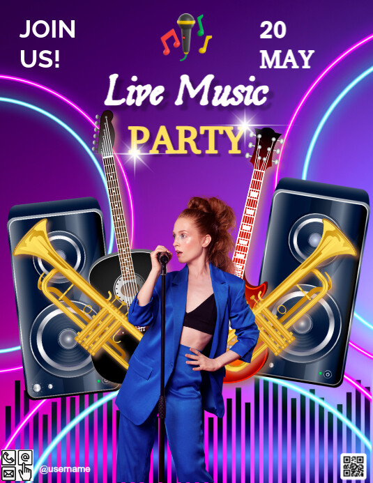 Life Music Party Flayer Design Template | PosterMyWall