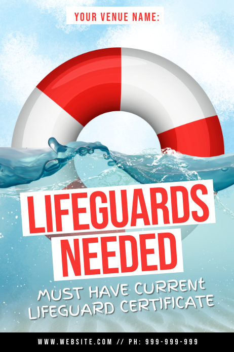 Copy of Lifeguards Needed Poster | PosterMyWall