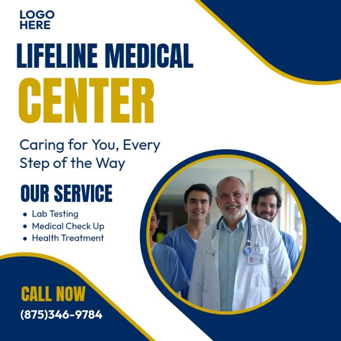 Lifeline Medical Center Template | PosterMyWall