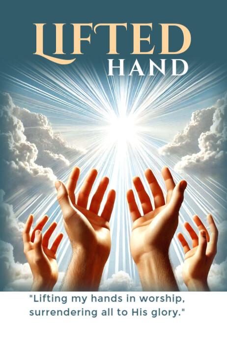 Lifted hand Template | PosterMyWall