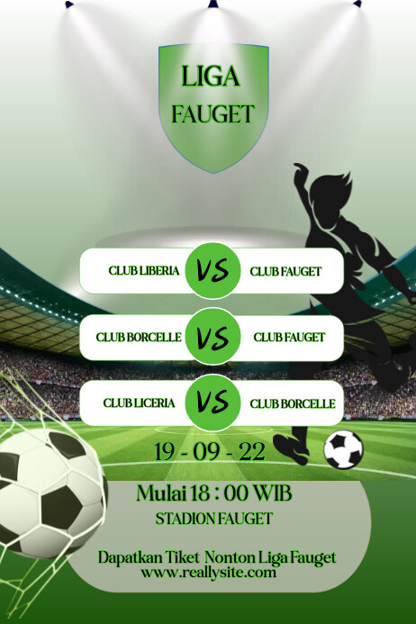 Plantilla de Liga Fauget | PosterMyWall