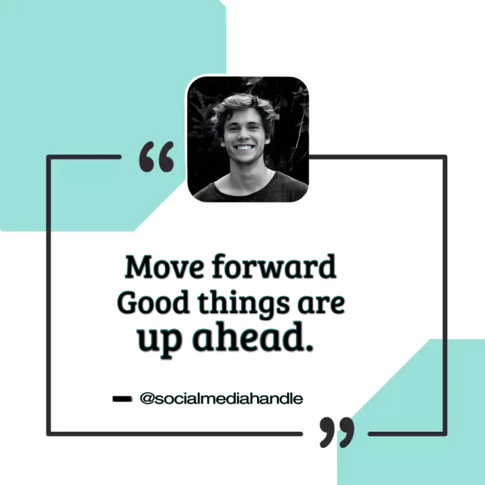 Light Blue Daily Quotes - Instagram Template | PosterMyWall