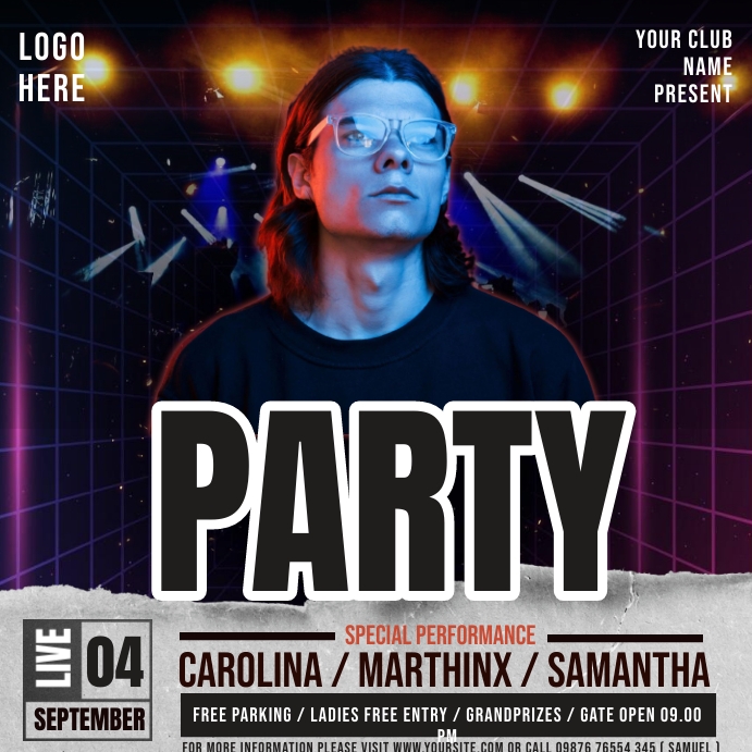 Light House Party Template | PosterMyWall