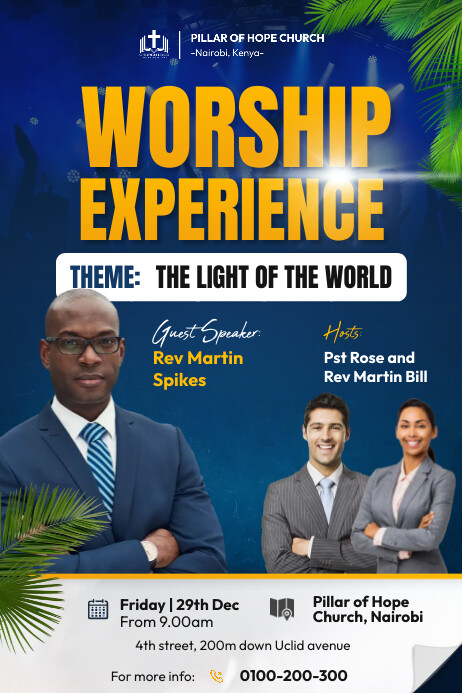 Plantilla de Light of the world | PosterMyWall