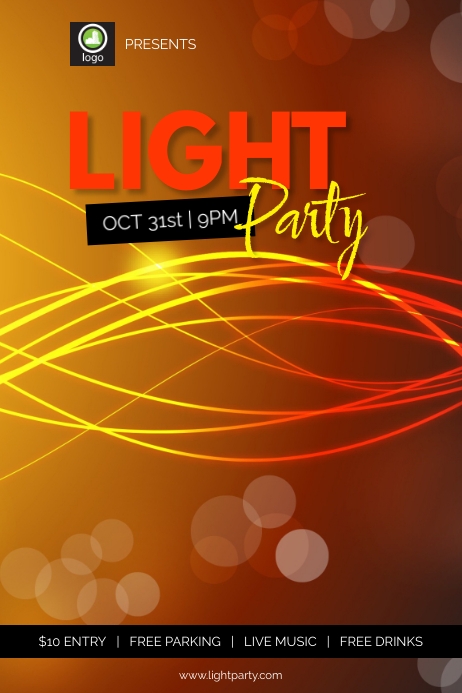 Copy of Light Party | PosterMyWall