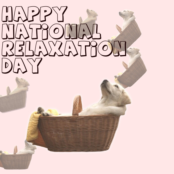Plantilla de Light pink background of national relaxation | PosterMyWall