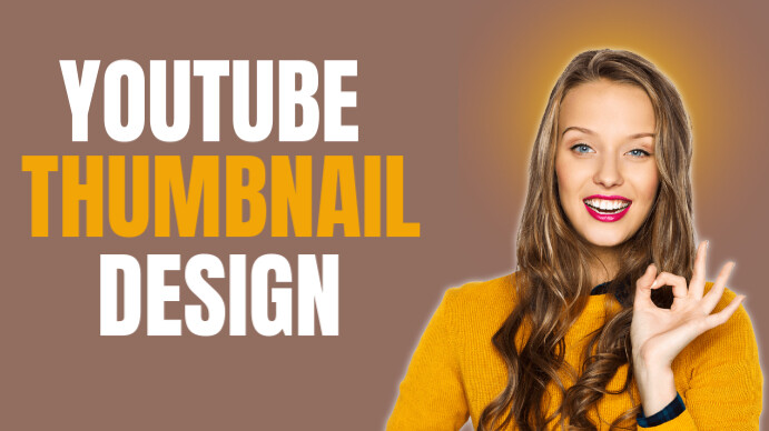 Light Pink Youtube Thumbnail Template | PosterMyWall