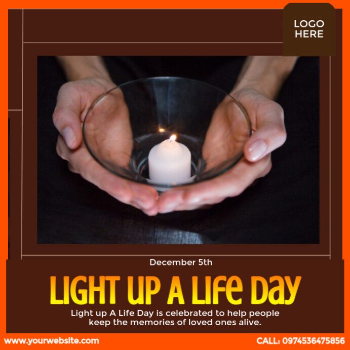 Light up A Life Day Template | PosterMyWall