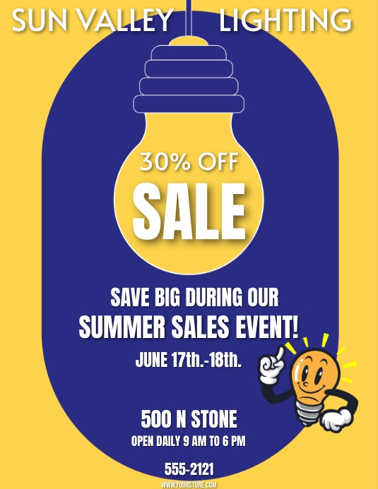 LIGHTING COMPANY FLYER Template | PosterMyWall