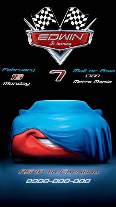 Lightning Mcqueen Template | PosterMyWall