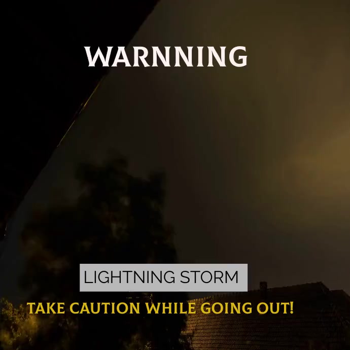 LIGHTNING STORM Template | PosterMyWall