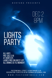 Lights Purple Party Event Flyer Template | PosterMyWall