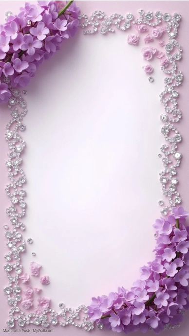 Lilac Blossom Pearl Border Instagram Story Template | PosterMyWall