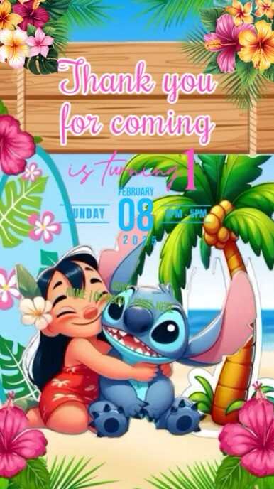 Lilo and stitch Template | PosterMyWall