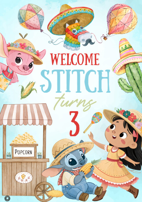 Lilo and Stitch Template | PosterMyWall