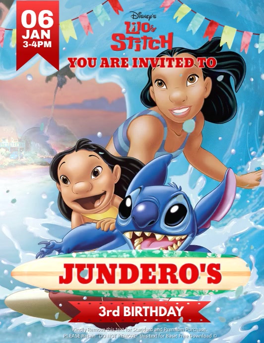 Lilo and Stitch Template | PosterMyWall