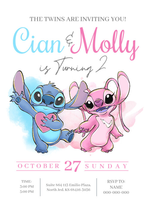 Lilo and Stitch Template | PosterMyWall