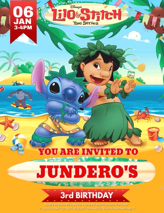 Lilo and Stitch Template | PosterMyWall